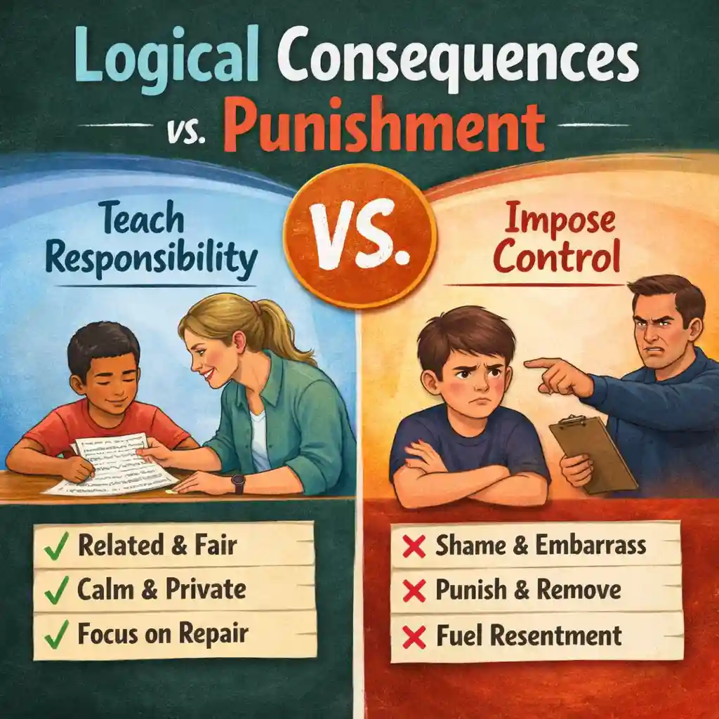 Logical Consequences in the Classroom vs Punishment