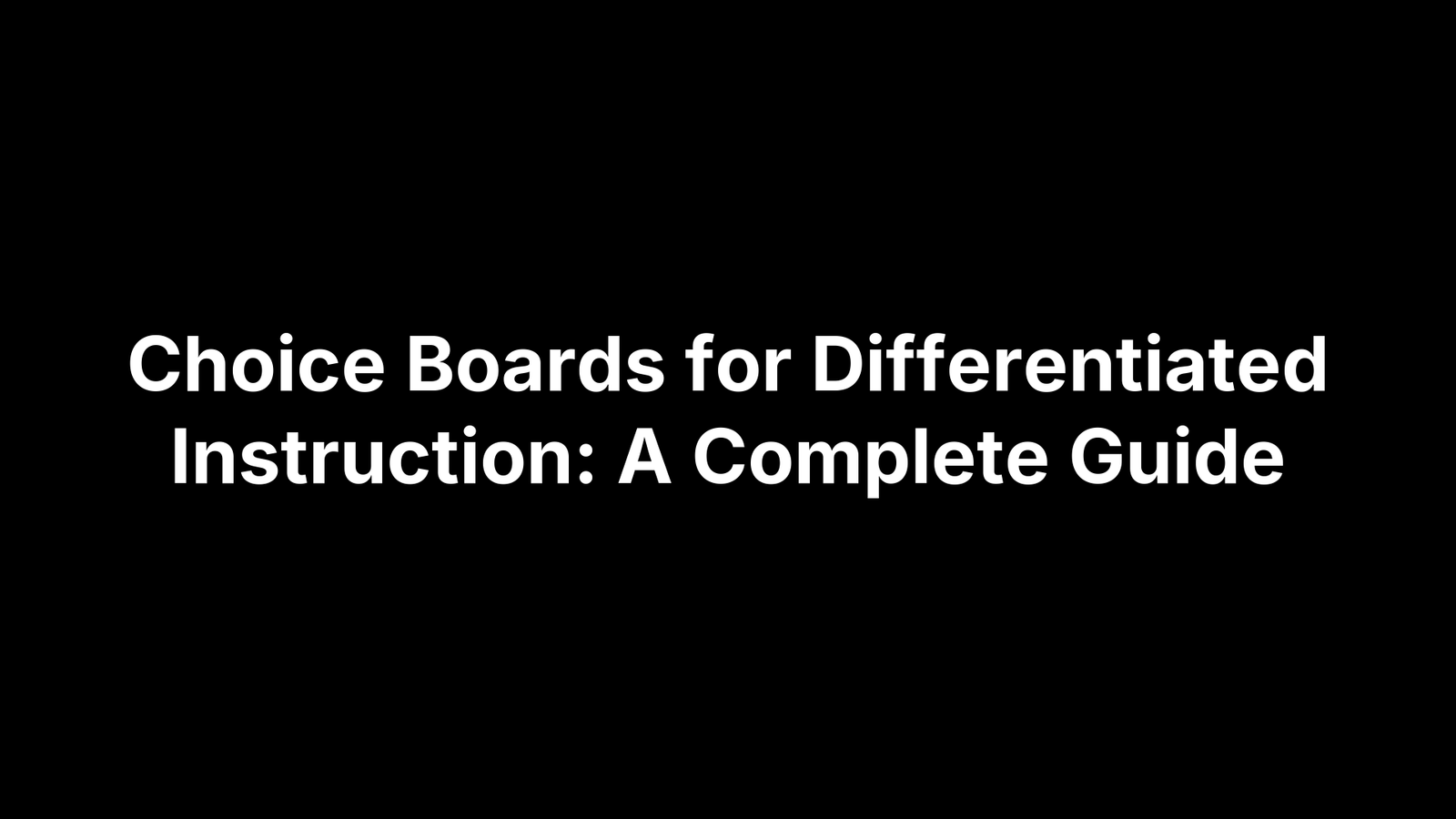 Carol Ann Tomlinson Differentiated Instruction Explained